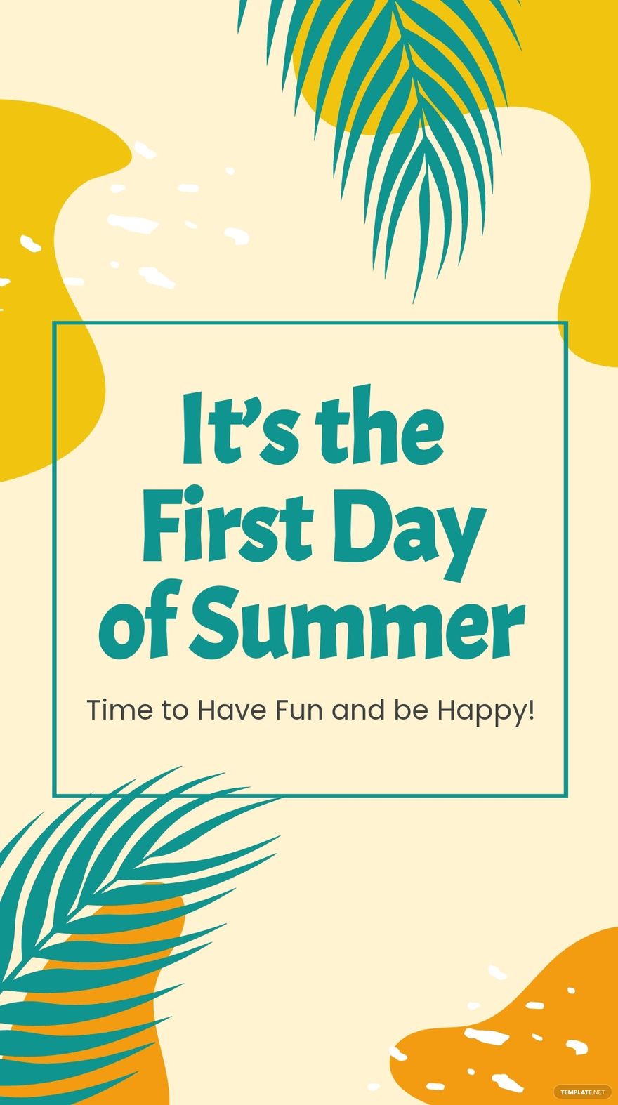 Free First Day Of Summer Party Instagram Story Template Template
