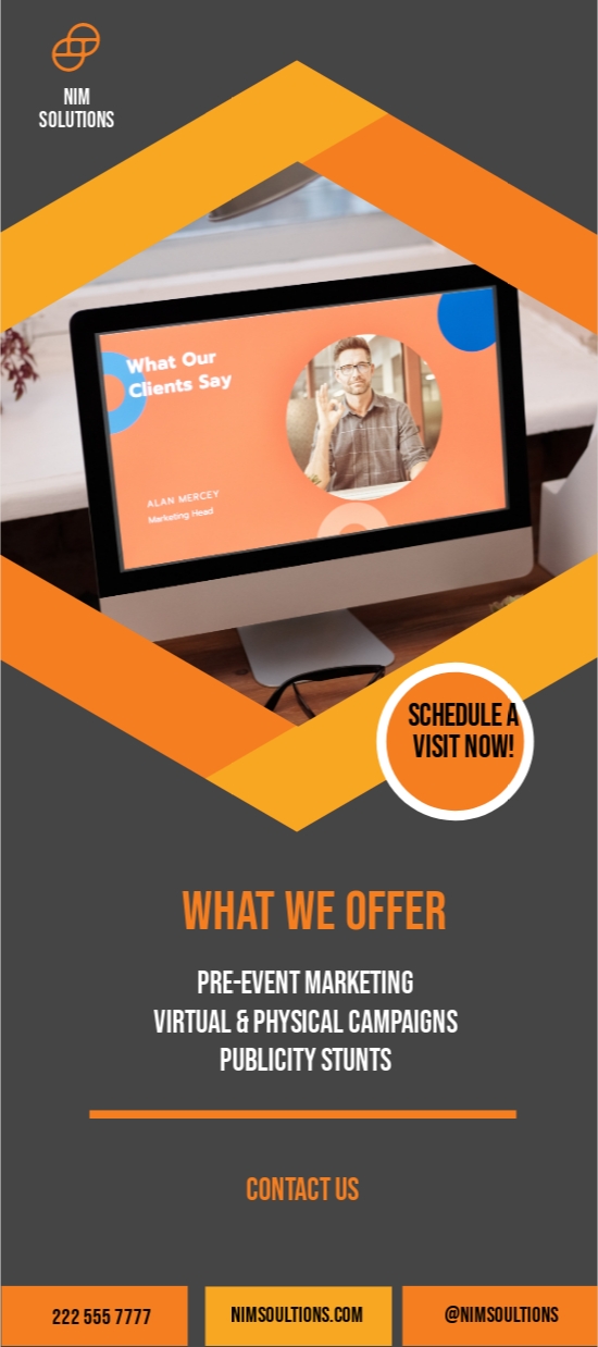 Event Promo Rack Card Template - Google Docs, Word, PDF, Publisher ...