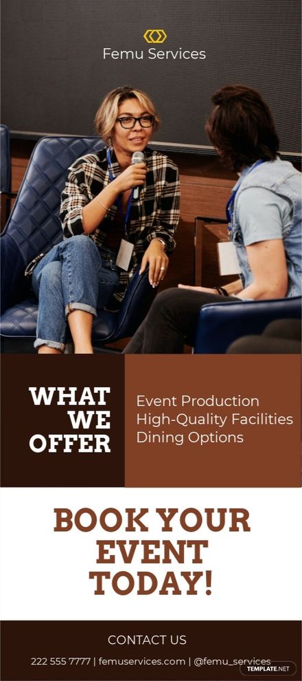 Event Promo Rack Card Template - Google Docs, Word, PDF, Publisher ...