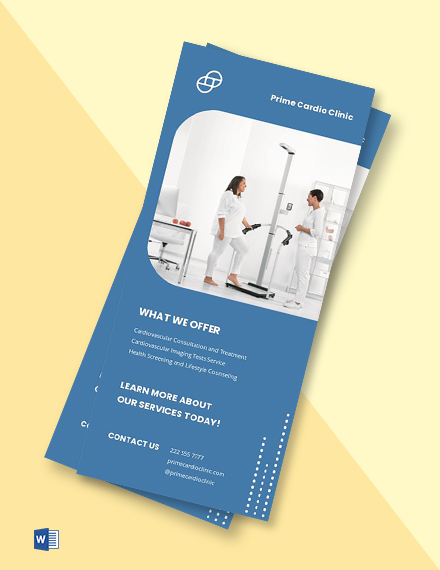 Medical Equipment Rackcard Template - Google Docs, Word, Apple Pages ...