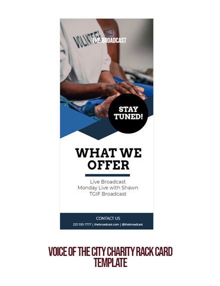 Free Creative Charity Rack Card Template - Download in Word, Google ...