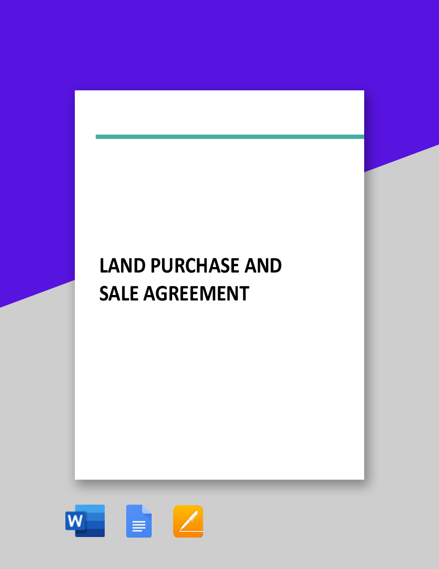 Land Purchase And Sale Agreement Template Download In Word Google 