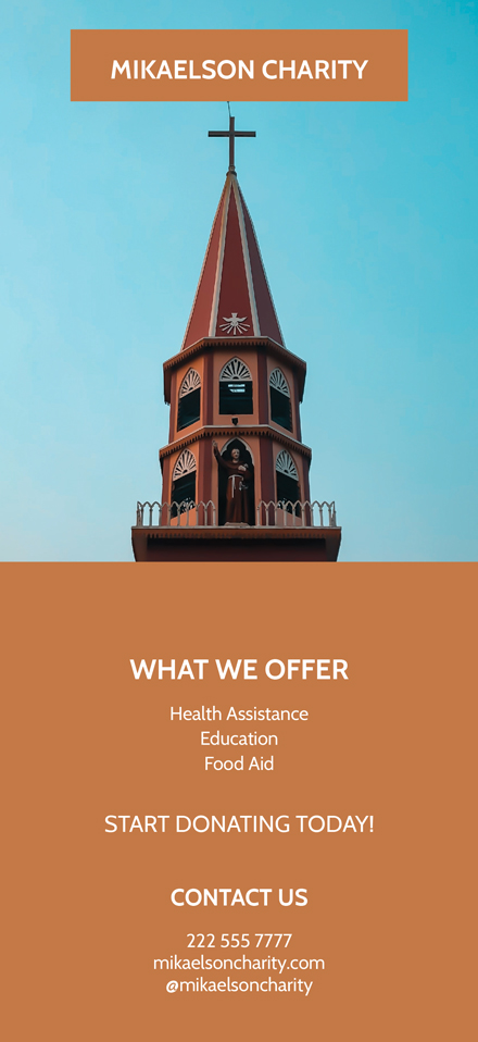 Free Creative Charity Rack Card Template - Google Docs, Word, Apple ...