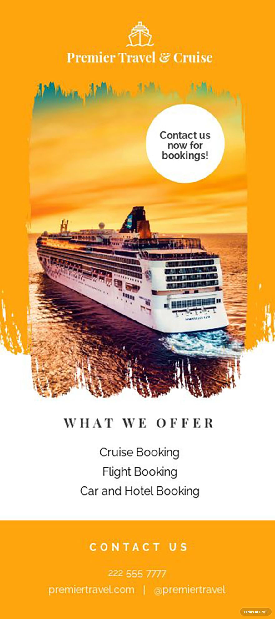 Travel & Tourism Rack Card Template - Word | Template.net