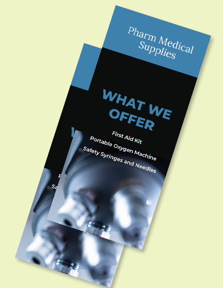 Medical Equipment Rackcard Template - Google Docs, Word, Apple Pages ...