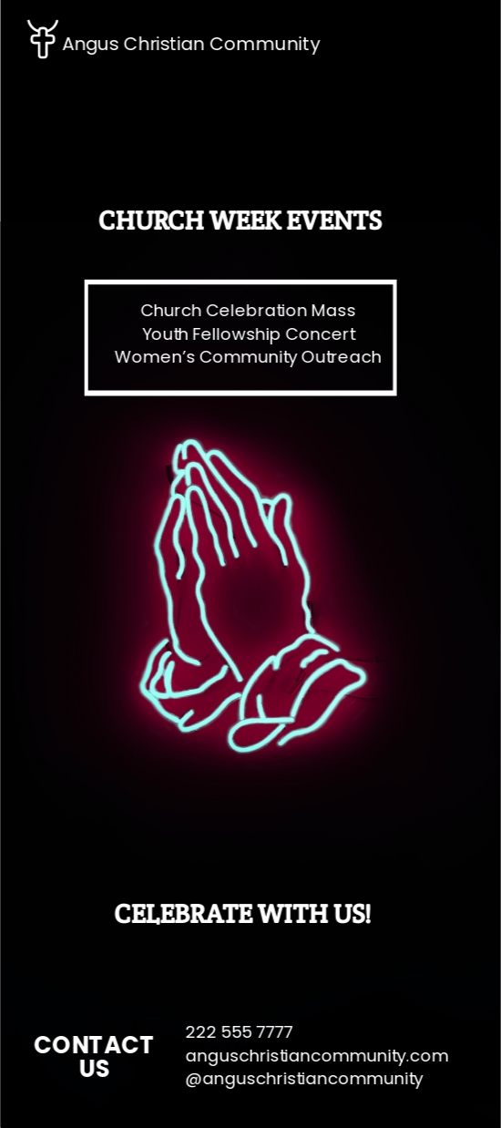 Theater Company Rack Card Template