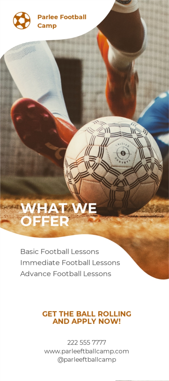 Summer Camp Rack Card Template - Illustrator, Word, Apple Pages, PSD ...