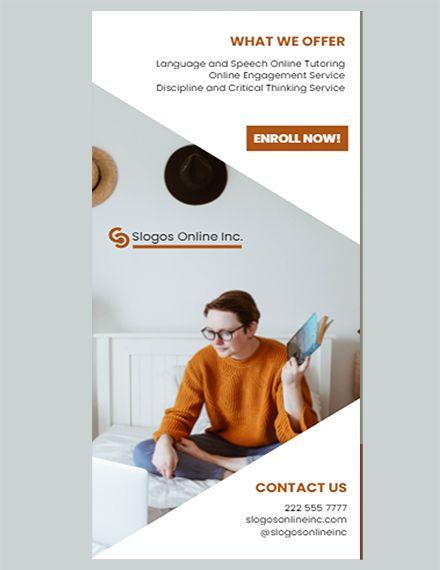 Free Modern Education Rack Card Template - Word | Template.net