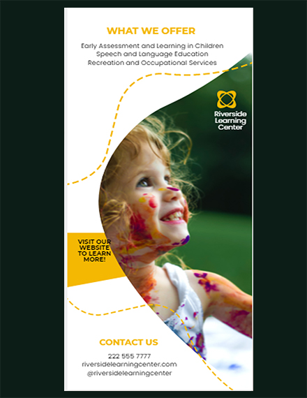 Free Modern Education Rack Card Template - Word | Template.net