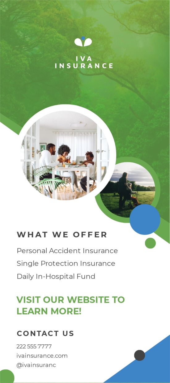 Free Simple Insurance Rack Card Template