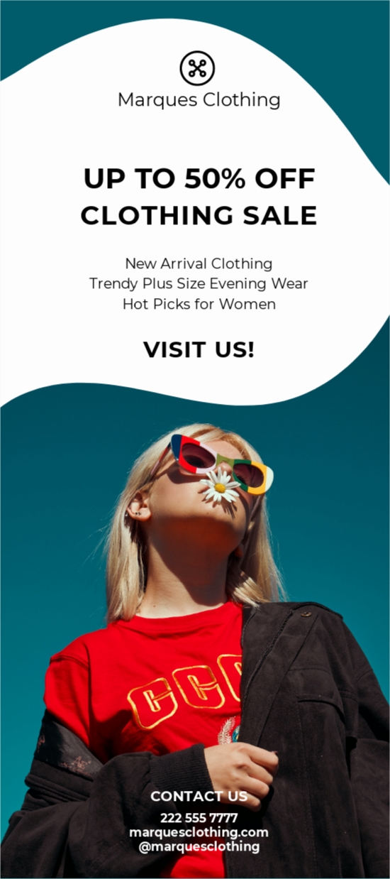 Fashion Event Rack Card Template - Google Docs, Illustrator, Word, PSD ...