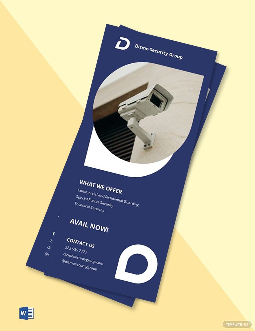 Tech Company Rack Card Template - Google Docs, Illustrator, Word, PSD ...