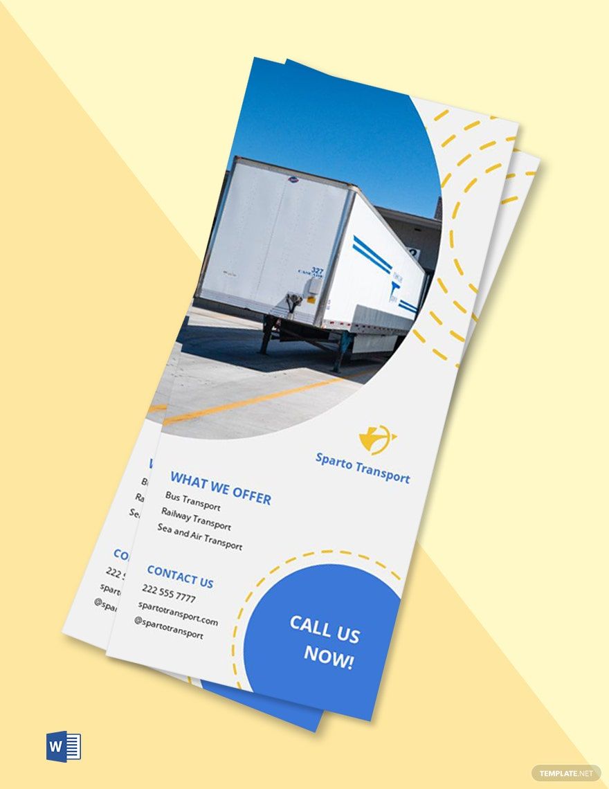 Tech Company Rack Card Template - Google Docs, Illustrator, Word, PSD ...