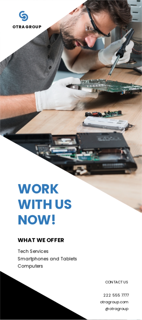 Corporate Company Rack Card Template