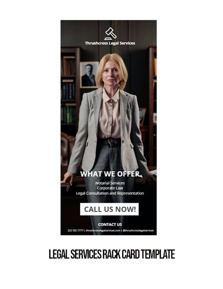 Legal Attorney Law Rack Card Template - Download in Word, Google Docs ...