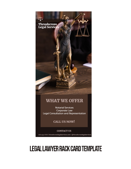 Lawyer Rack Card Template - Download in Word, Google Docs, PDF ...