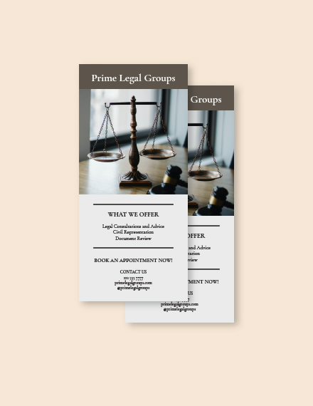 Attorney & Legal Services Rack Card Template - Google Docs, Illustrator ...