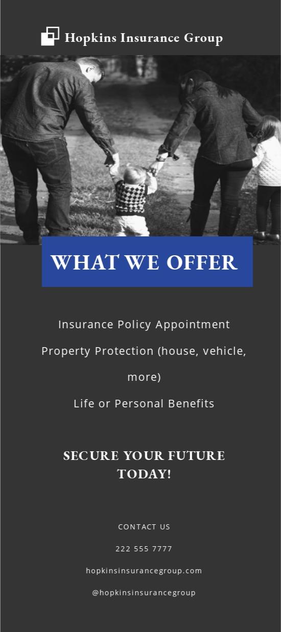 Free Insurance Agency Services Rack Card