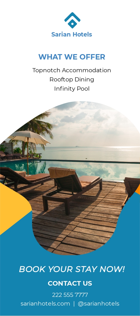 Free Modern Advertising Rack Card Template - Word | Template.net