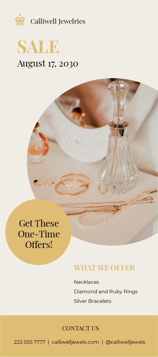 Summer Sale Rack Card Template - Word | Template.net