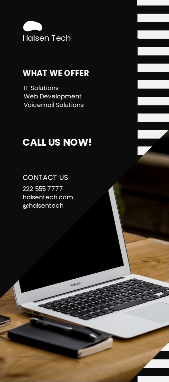 Corporate Advertising Rack Card Template