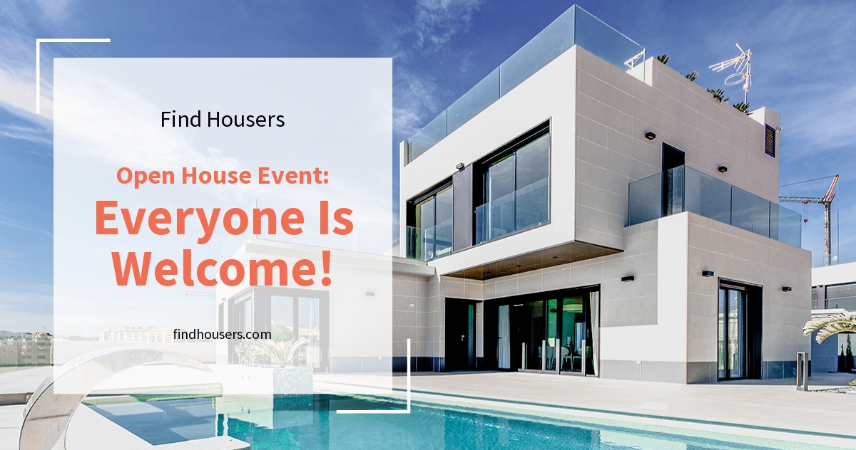 Open House Real Estate Facebook Post Template - PSD | Template.net