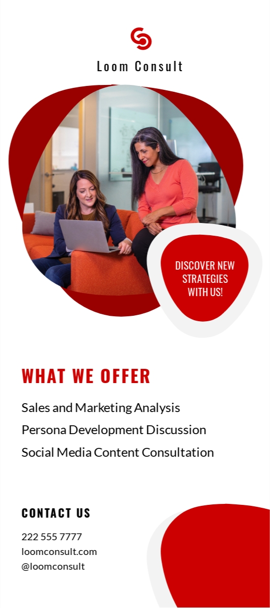 Consulting Services Rack Card Template