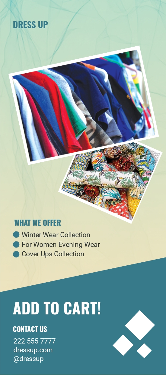 Fashion Sale Rack Card Template - Google Docs, Illustrator, Word, PSD ...