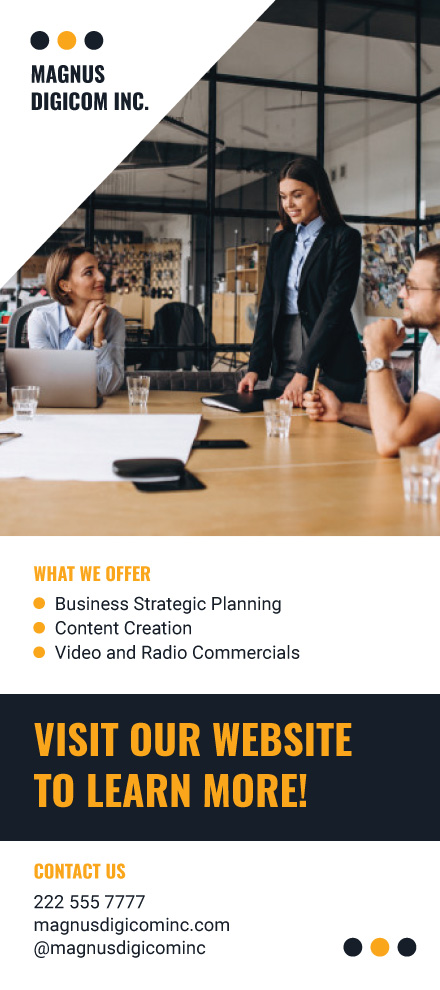 Free Creative advertising agency rack card Template - Download in Word ...