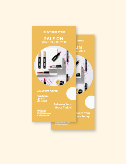 Free Simple Sales Rack Card Template - Google Docs, Word, Publisher ...