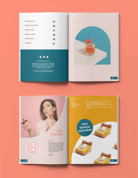 Free Sample Preschool Cookbook Template - InDesign, Word | Template.net