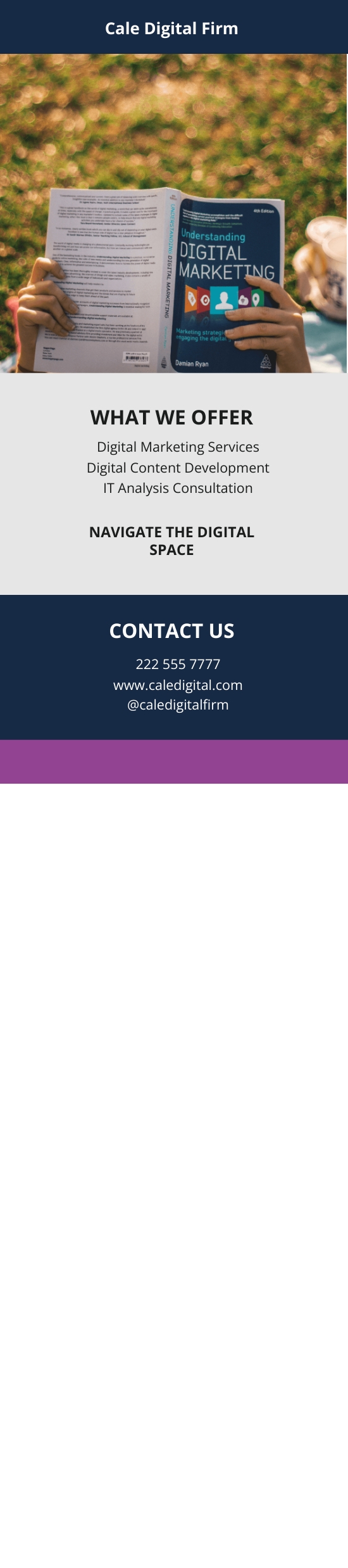 Digital Marketing Company Agency Rack Card Template - Download in Word ...