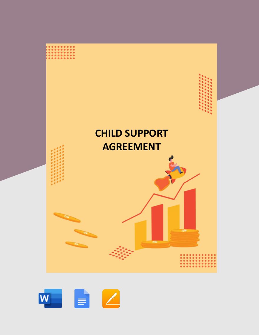 Child Support Agreement Template Download In Word Google Docs Apple 