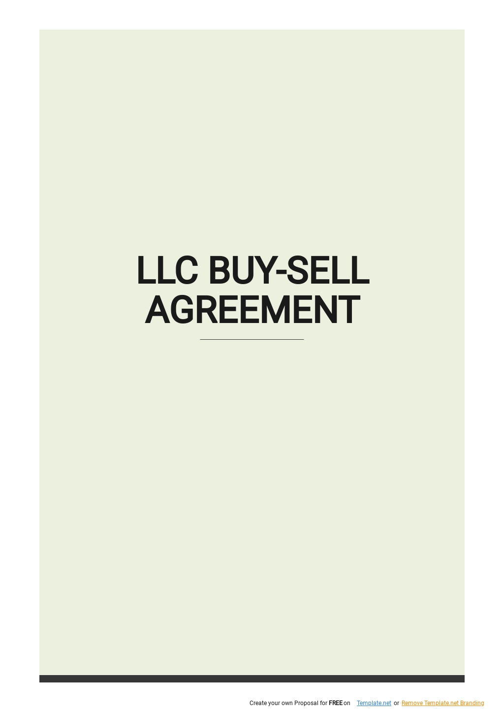  LLC Buy Sell Agreement Template Google Docs Word Apple Pages PDF 