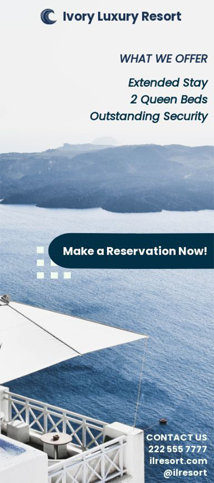 Free Golf Resort Rack Card Template - Download in Word, PDF ...