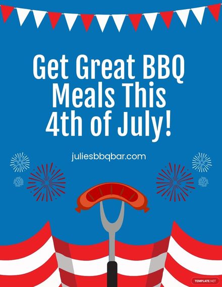 FREE 4th Of July Flyer Word Template Download Template