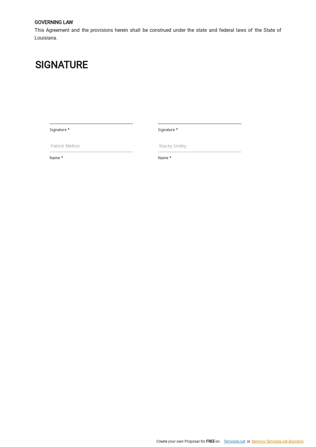 Working Relationship Agreement Template [Free PDF] - Google Docs, Word ...