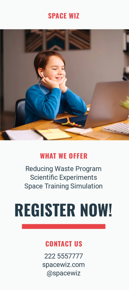 Summer Camp Rack Card Template - Illustrator, Word, Apple Pages, PSD ...