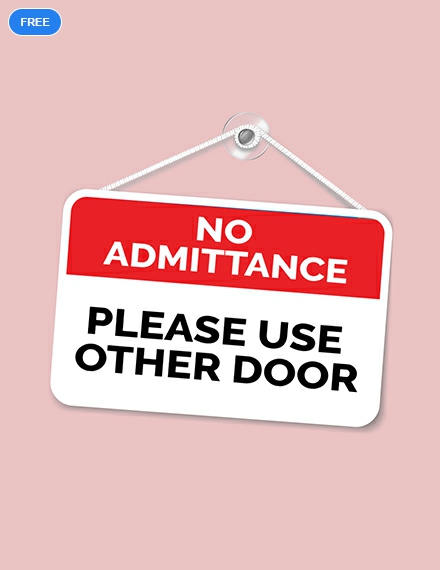 No Entry Sign Template - Edit Online & Download Example | Template.net