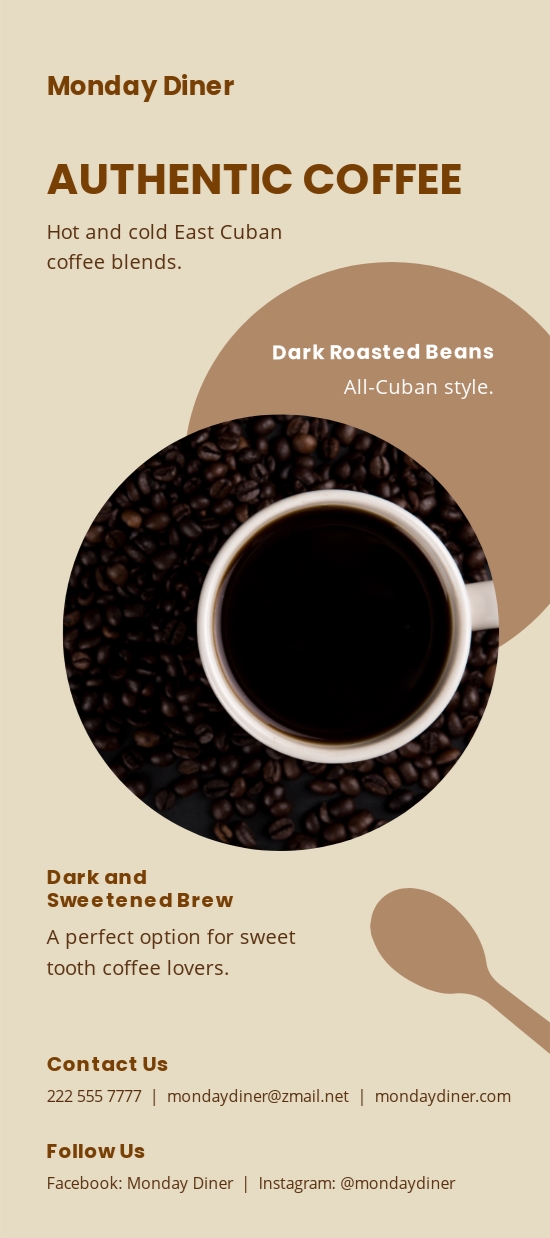 FREE Simple Restaurant DL Card Template in Word | Template.net