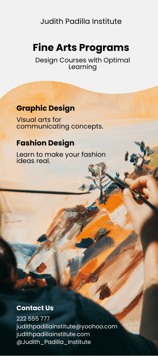 Design School DL Card Template - Word | Template.net