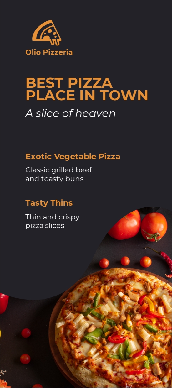 Sample Pizza Menu DL Card Template [Free JPG] - Word | Template.net
