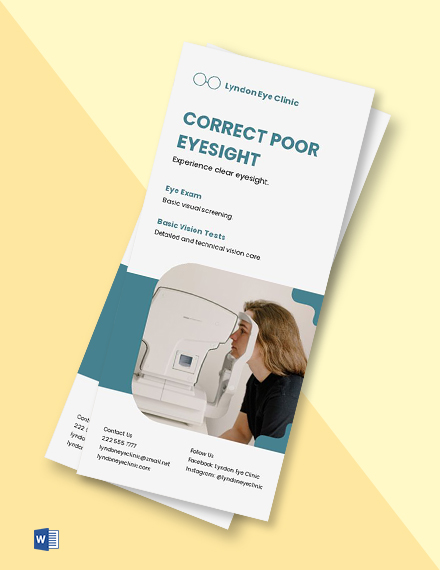 Free Modern Medical DL Card Template - Google Docs, Illustrator, Word ...