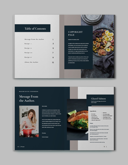 Free Modern Kitchen Cookbook Template - InDesign, Word, PDF | Template.net