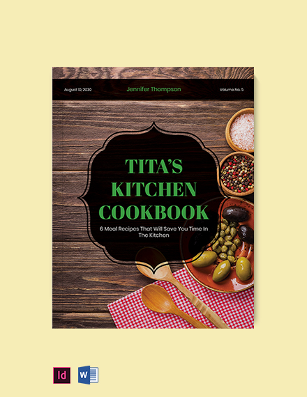 Free Digital Kitchen Cookbook Template - InDesign, Word | Template.net