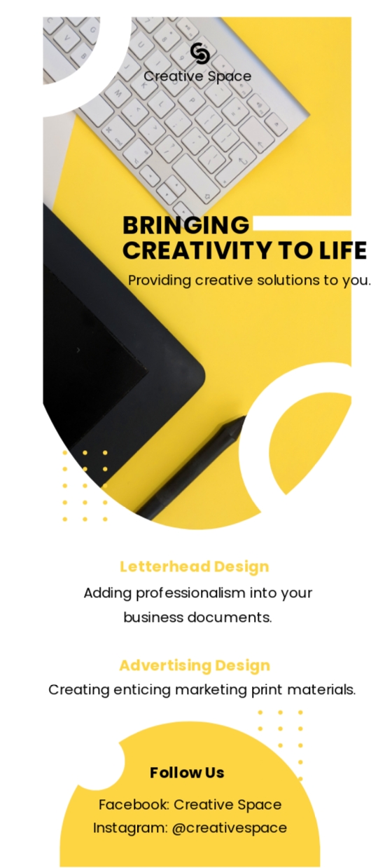 Design Agency DL Card Template in Word | Template.net