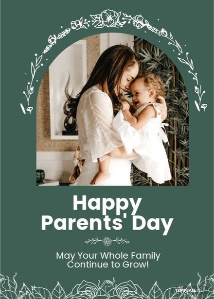Parents Card - Illustrator, Word, PSD | Template.net