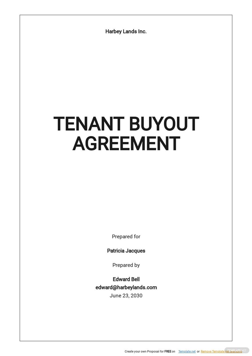 Partnership Buyout Agreement Template Google Docs Word Apple Pages 