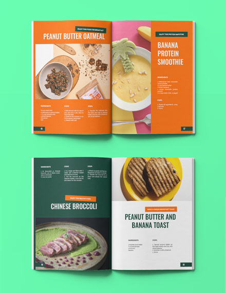 Chef Food Cookbook Template in InDesign, Word | Template.net