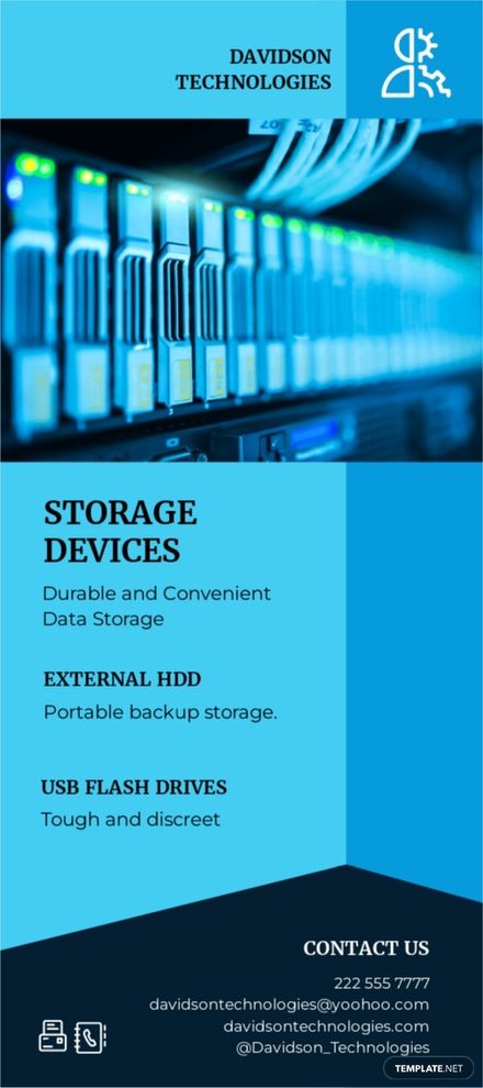 Technology DL Card Template - Google Docs, Illustrator, Word, PSD, PDF ...